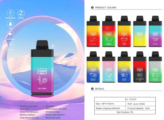 POCO BL10000 10000 Puffs 20ml 5% Nic 650mAh Rechargable Disposable Vape